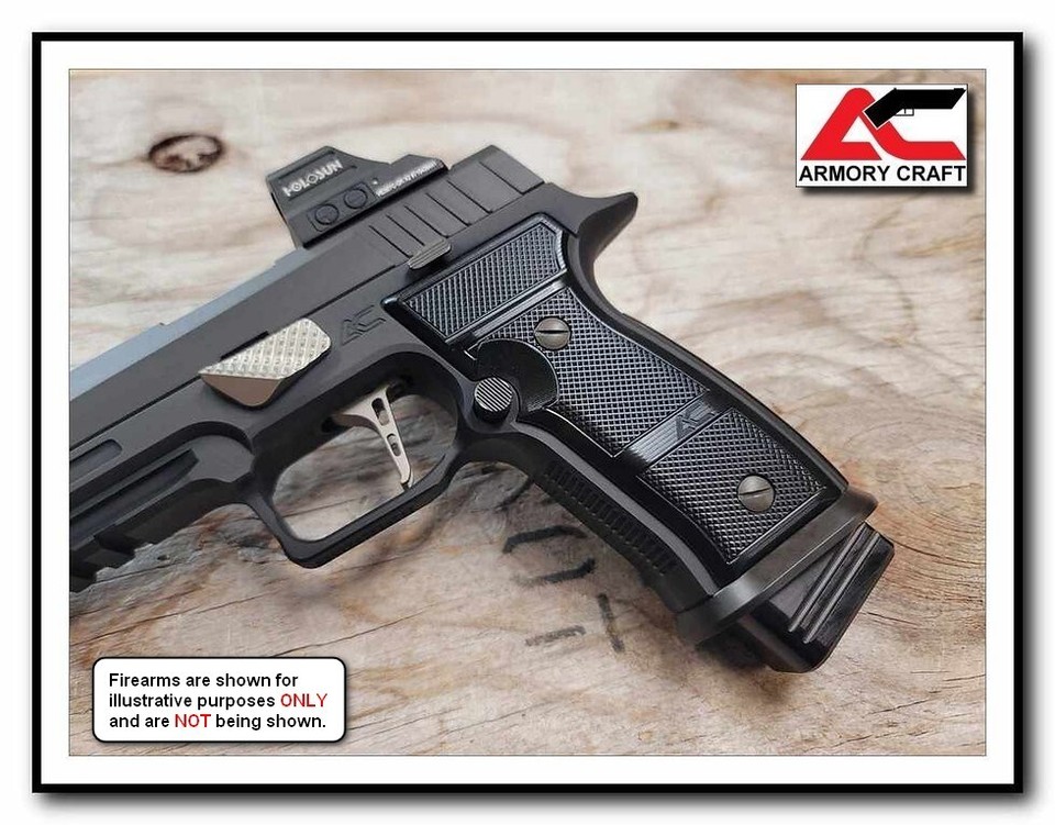 Sig Sauer P320 AXG Aluminum Grip Panels AND Backstrap COMBO by Armory ...