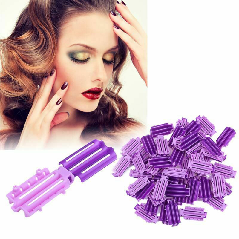 45pcs Hair Rollers Root Fluffy Clamps Wave Perm Rod DIY Corn Clips ...