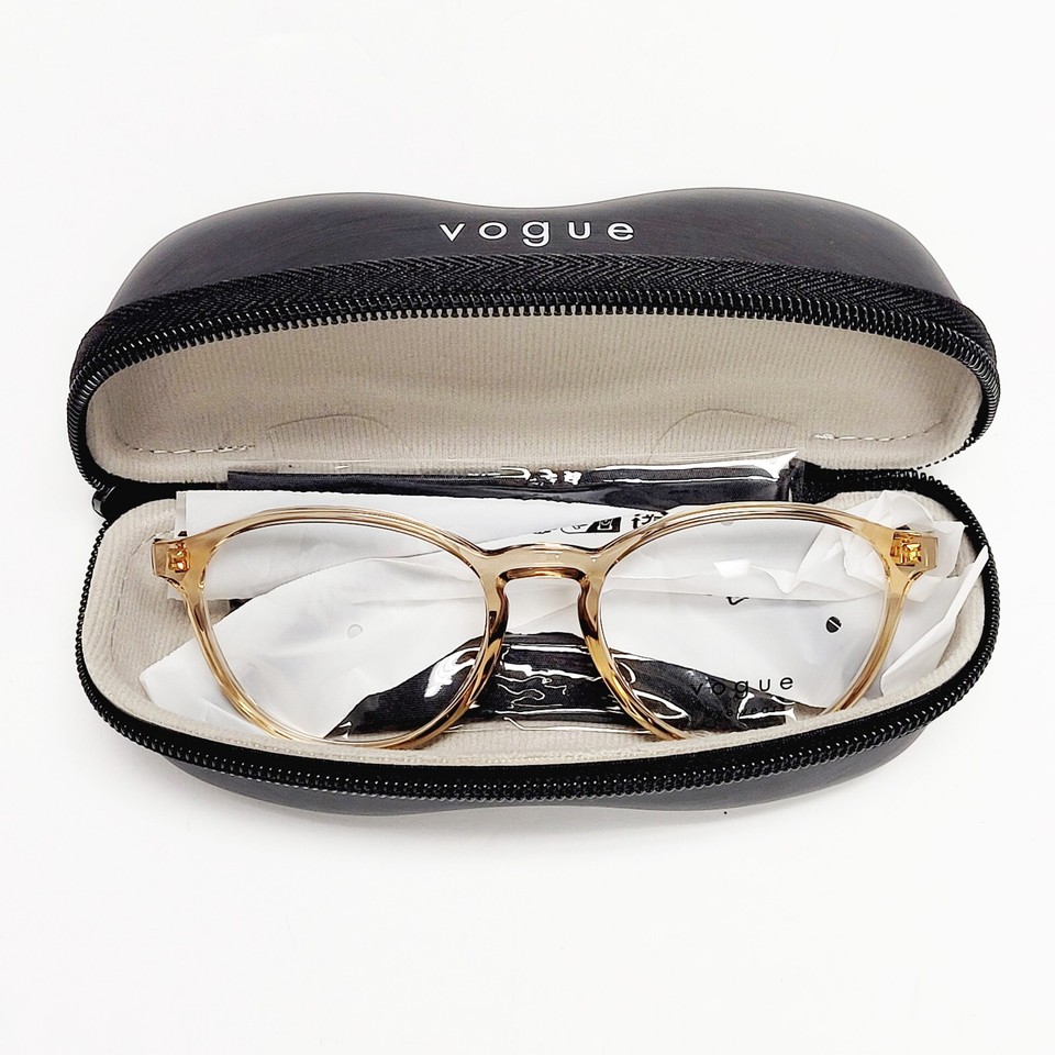 Vogue Eyewear Eyeglass Frames Transparent Round Frame Eyeglasses VO5372 ...