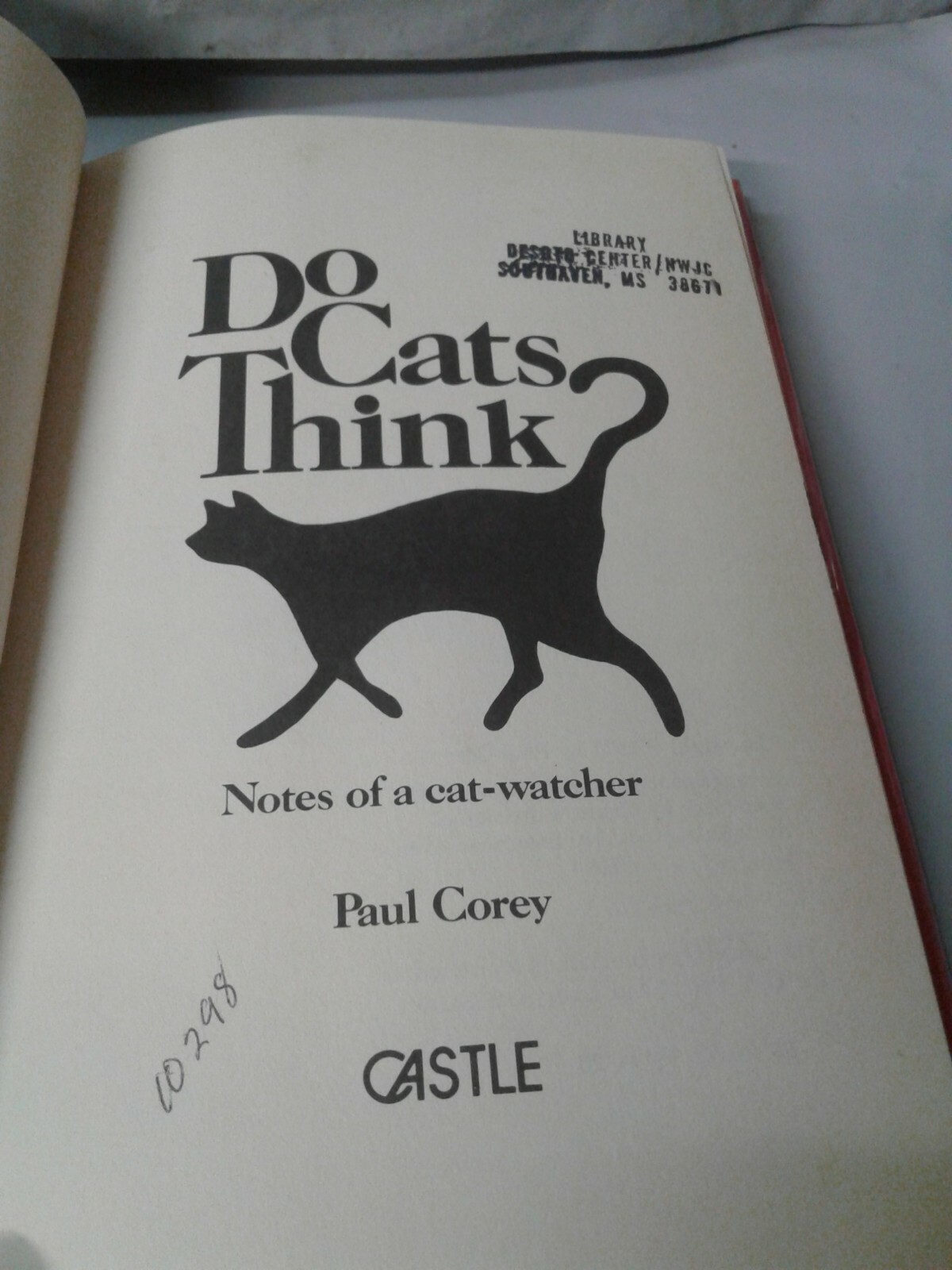 Do Cats Think? Notes of a Cat-Watcher by Paul Corey 1977 Hardcover w ...