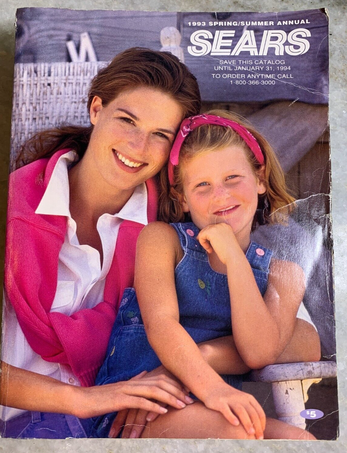 Vintage 1990s 90s Sears Annual Catalog Time Machine SPANDEX Movie Prop ...