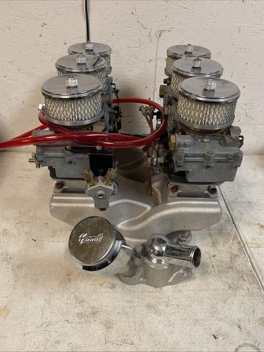 Edelbrock X1 6x2 Cross Ram Intake Manifold Small Block Chevy SBC 2150 ...