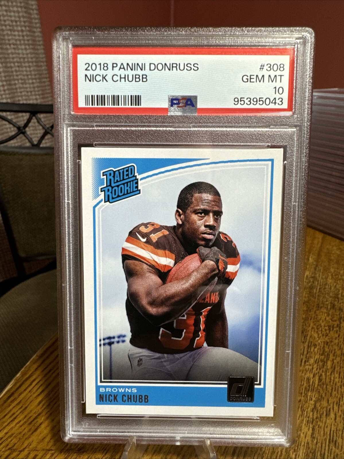 2018 Donruss Nick Chubb #308 Rated Rookie PSA 10 Cleveland Browns🔥🔥📈📈💎💎 ...