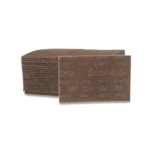 Scotchbrite Hand Pad, 7440B, Medium, Aluminum Oxide, Tan, 40 Ea/Ca - 40 ...