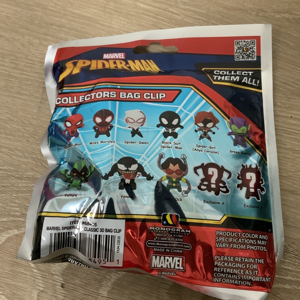 📀 Marvel Spider-Man Collectors Bag Clip - NEW | eBay