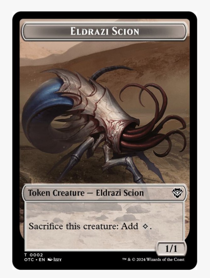 Eldrazi Scion Token \ Manifest Helper | MTG OTC | Double-Sided (DS ...