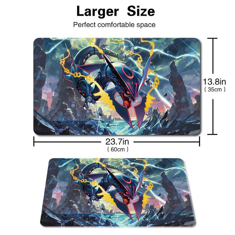 Mega Rayquaza-Board Game Pokemon Rayquaza Playmat Games Mousepad Play Mat of TCG | eBay