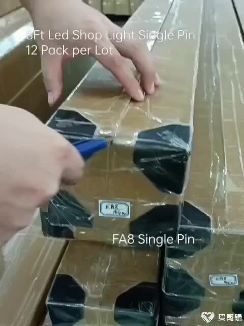 12/25 Pack 8FT Single Pin Bulbs 144W 18000Lm 6500K LED Tube Light FA8 ...