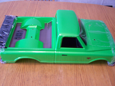 Fits Traxxas Drag Slash Green C10 Chevrolet Truck Body w/ Wing Grill ...