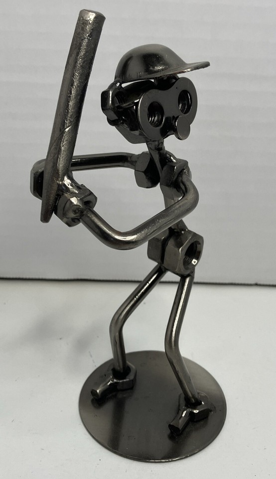 Welded Nuts & Bolts "At Bat" Baseball Player Male Man Sports Figurine ...