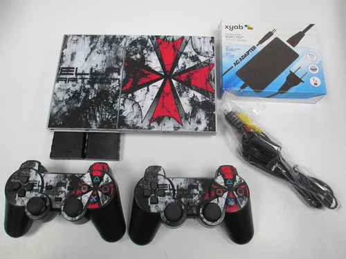 🔥💫Sony PlayStation 2 Custom Slim PS2 RESIDENT EVIL Console & 2 ...
