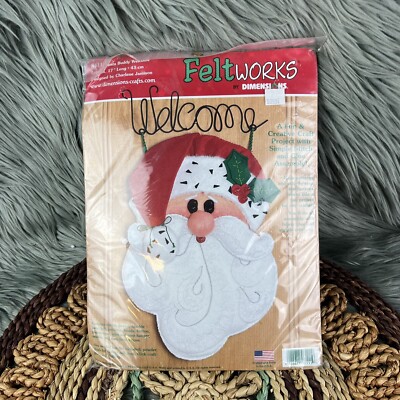 Dimensions Feltworks Kit Santa Buddy Welcome New Factory Sealed #8111 | eBay