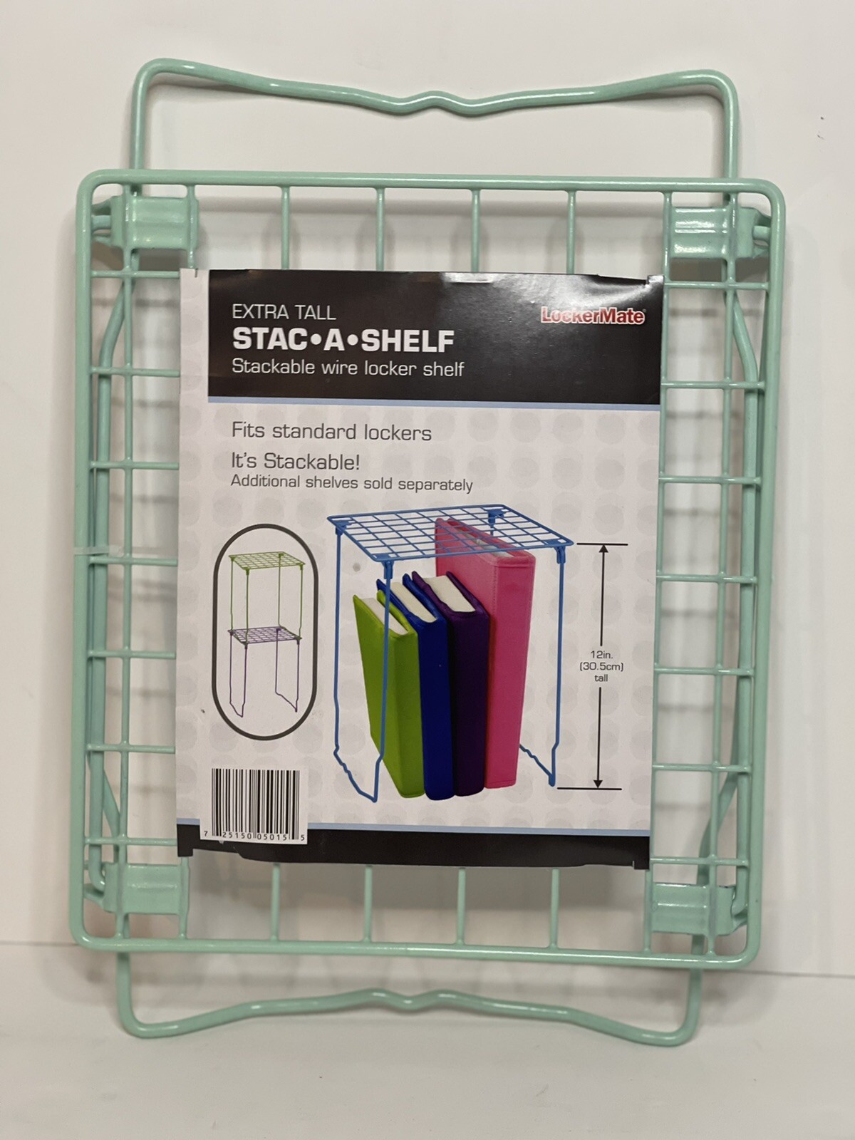 Lockermate The Original Stuff Teal Extra Tall Stac-A-Shelf Fits ...