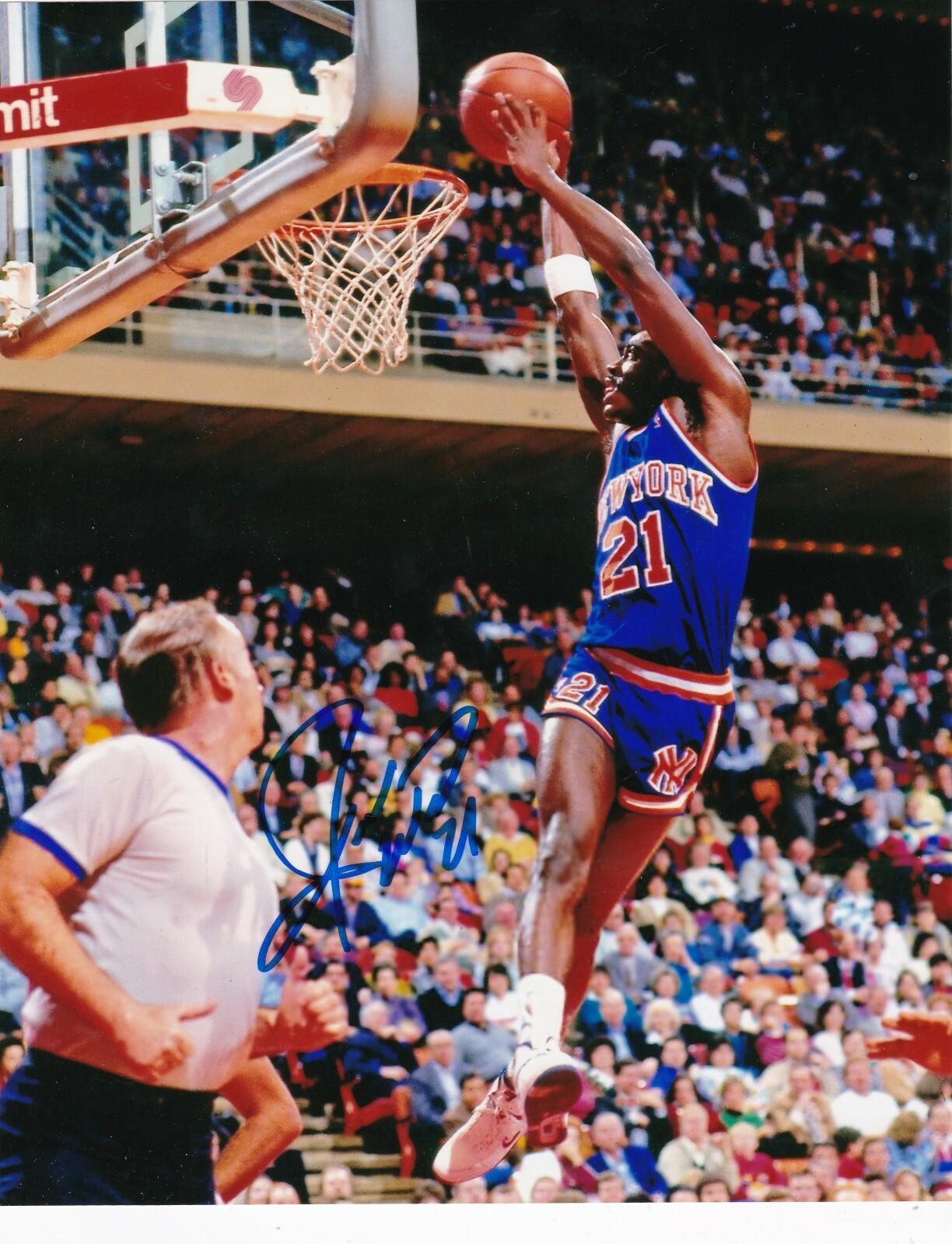 GERALD WILKINS NEW YORK KNICKS ACTION SIGNED 8X10 | eBay