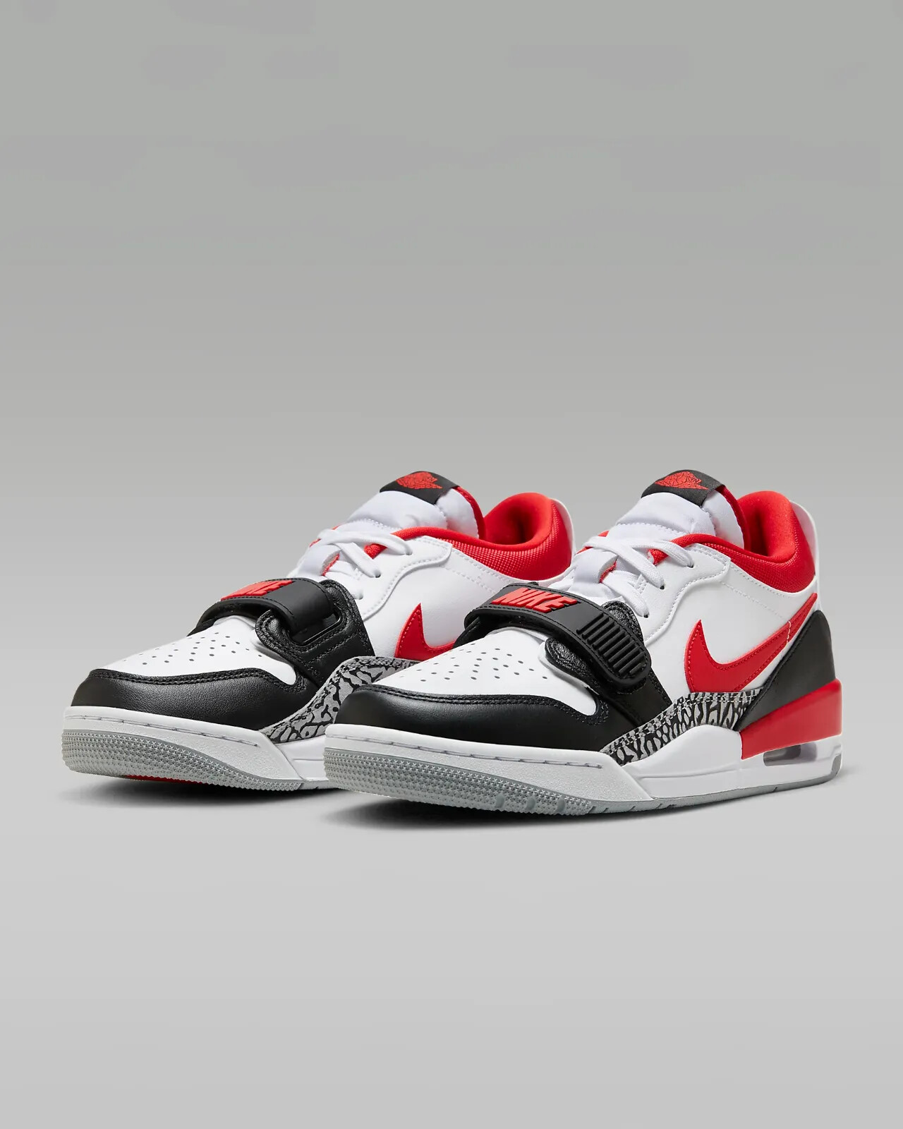 New Nike Air Jordan Legacy 312 Low Shoes Sneakers - White/ Fire Red ...