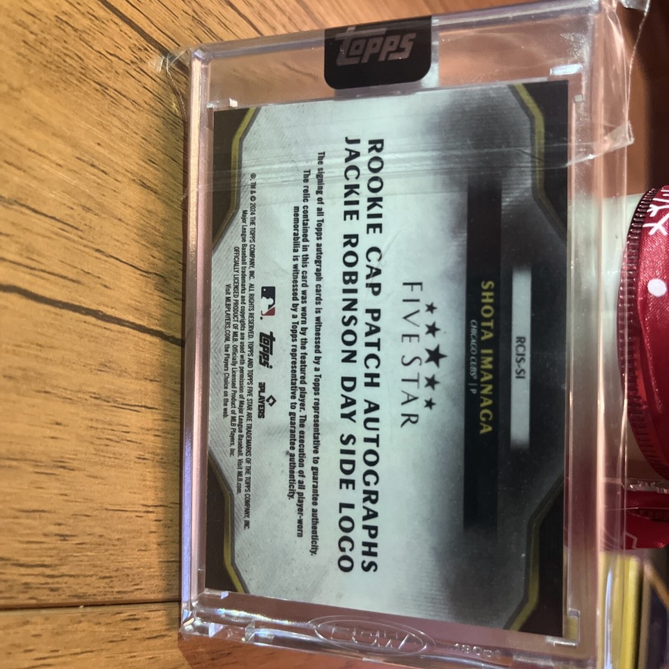 2024 Topps Five Star Shota Imanaga 1/1 Rooke Auto Jackie Robinson Day ...