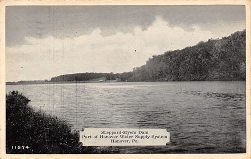 Hanover PA Sheppard-Myers Dam & Reservoir~1939 B&W (Now Under ...
