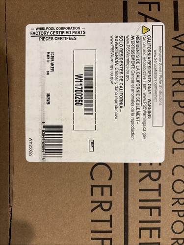 Brand New OEM Genuine Whirlpool Ice Maker W11700250 / W11359448 ...