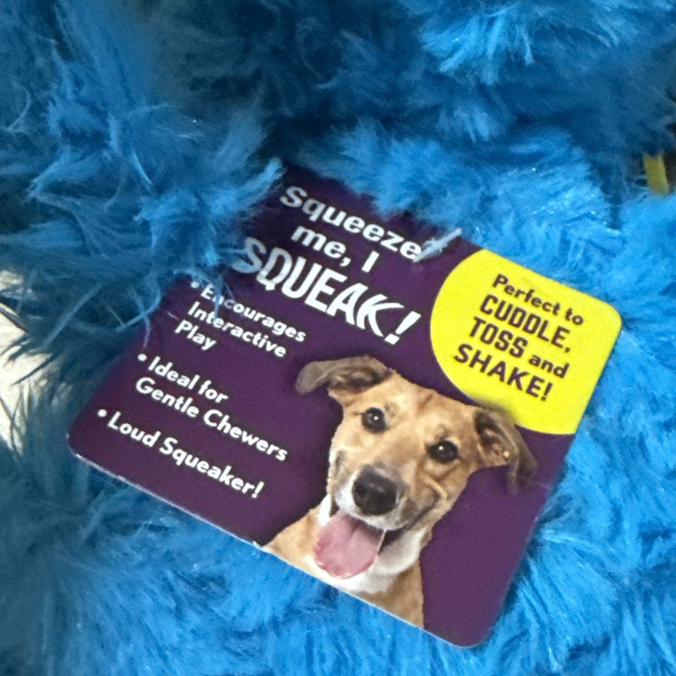 Multipet 9" Snuggles Squeaky Tug Toss Wrinkleez Elephant Comfort Plush ...