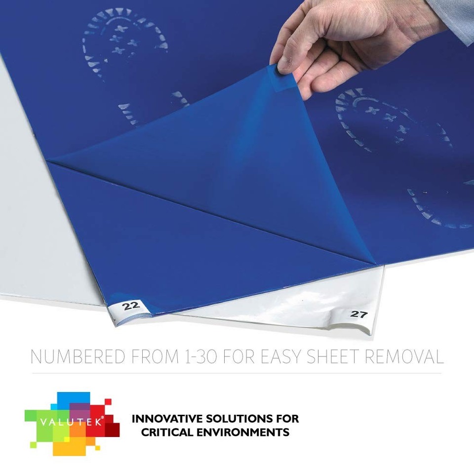 Sticky Mat for Cleanrooms, Adhesive Tacky Mat, Capture Dirt and Dust ...