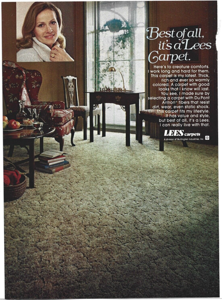 Lees Carpets Print Ad, Lees Carpets Magazine Ad, 80s Carpeting Ad ...