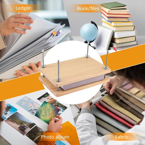 Wooden Book Press Practical Book Binding Tool for Home DIY Bookbinding ...