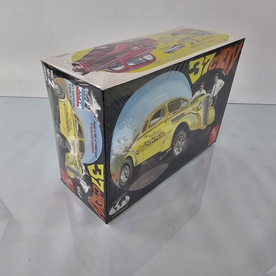AMT 37 Chevy Coupe 1:25 Model Kit Hubbard Stock Custom Drag Rat Pack ...