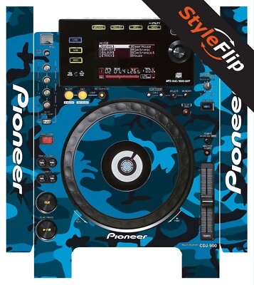 Pioneer CDJ-900 Skin | Camo Blue | Protective Decal | StyleFlip Skins ...