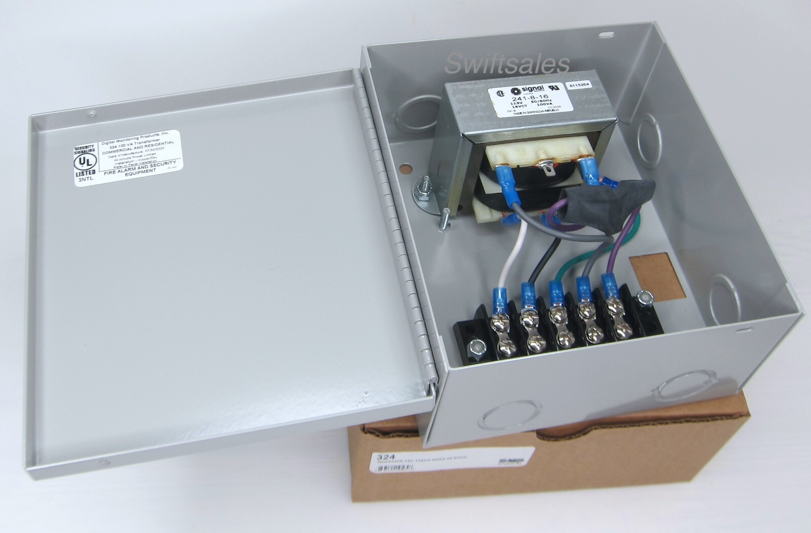 DMP 324 125V Primary 16V 100VA Secondary UL/NFPA Listed Enclosed ...