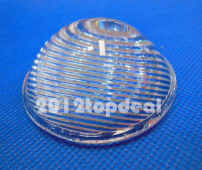 5PCS 51mm Striped Convex Glass Led Lens Reflector Collimator for Led ...
