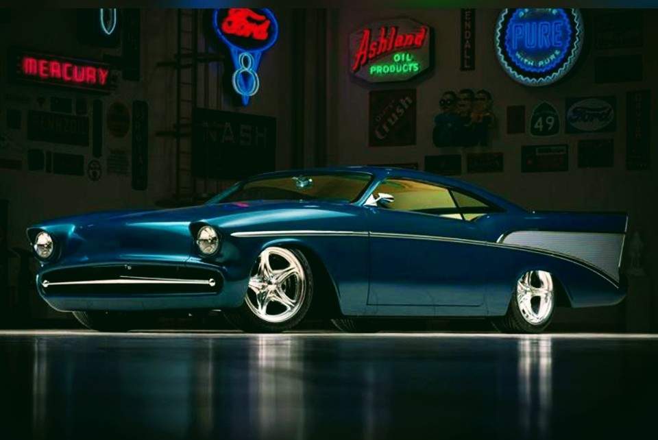 CheZoom Tee-Iconic 57 Chevy built by Boyd for Mr. Gasket's Joe Hrudka ...