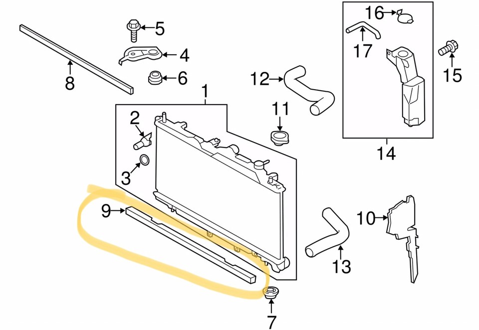 Genuine Subaru Legacy Outback Upper Bracket Packing 45167AL00A | eBay