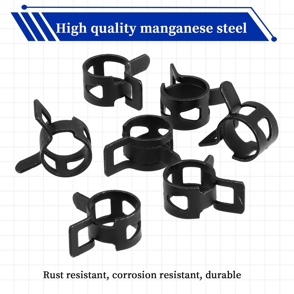 Self Clamping Spring Hose Clips Carbon Steel Clamps Sealing Radiator ...