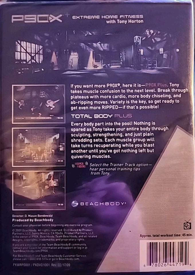 (NEW & SEALED) P90X + - Extreme Home Fitness - Total Body Plus DVD ...