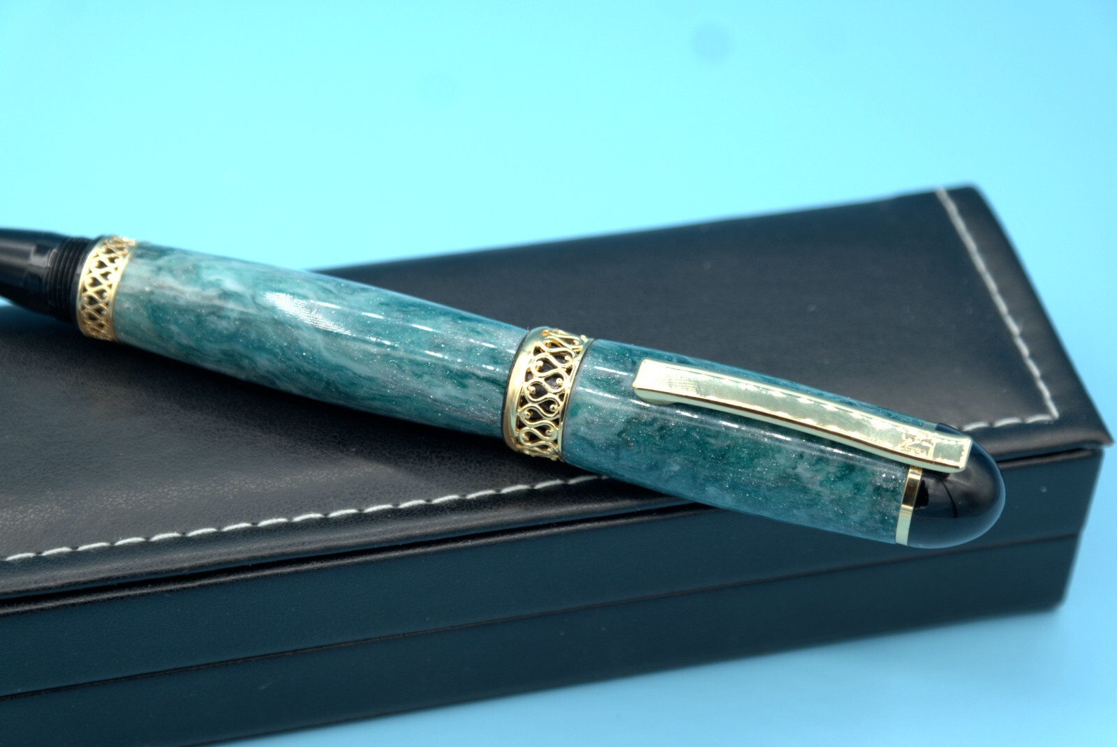 Apollo Infinity Gold Titanium Gel Rollerball Pen with Diamondcast ...