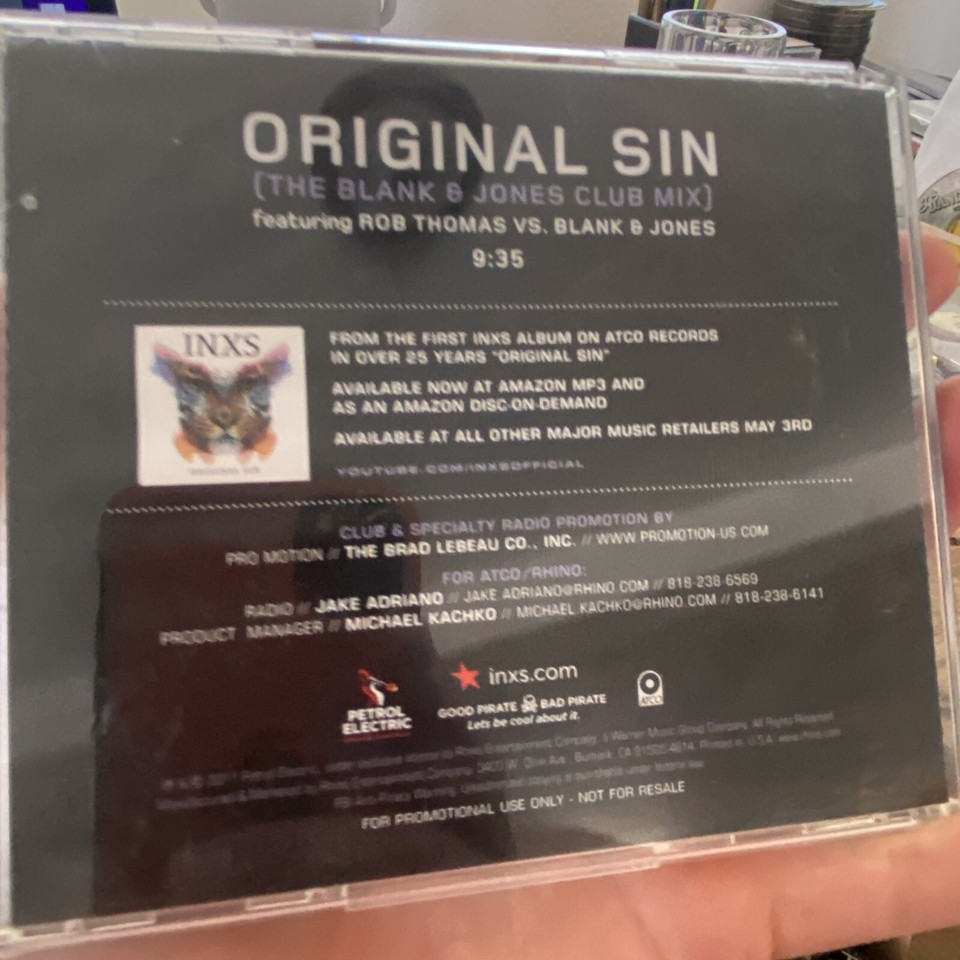 INXS - Original Sin - CD -SINGLE-PROMO-RARE-1981 | eBay