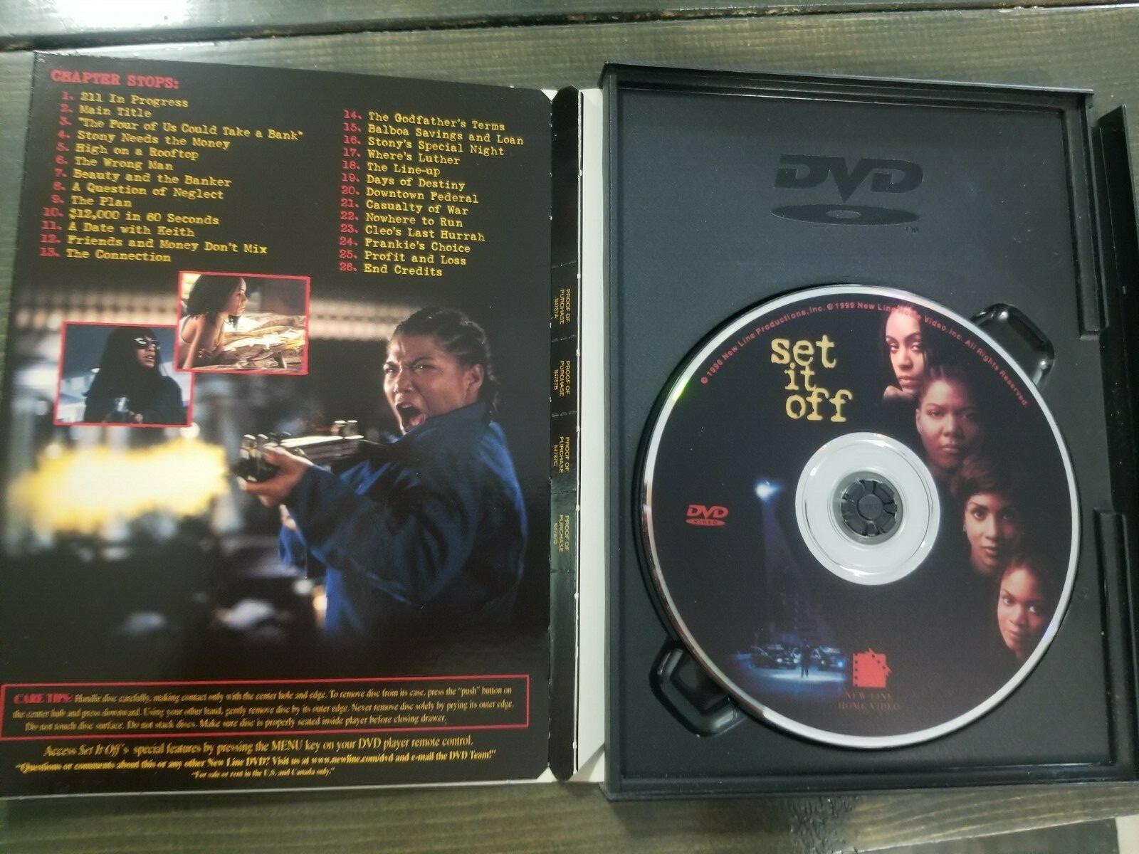 Set It Off (DVD, 1999), Jada Pinkett, Queen Latifah, Vivica A. Fox | eBay