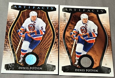 2023-24 Upper Deck Artifacts Leather Denis Potvin /599 #162 Islanders ...