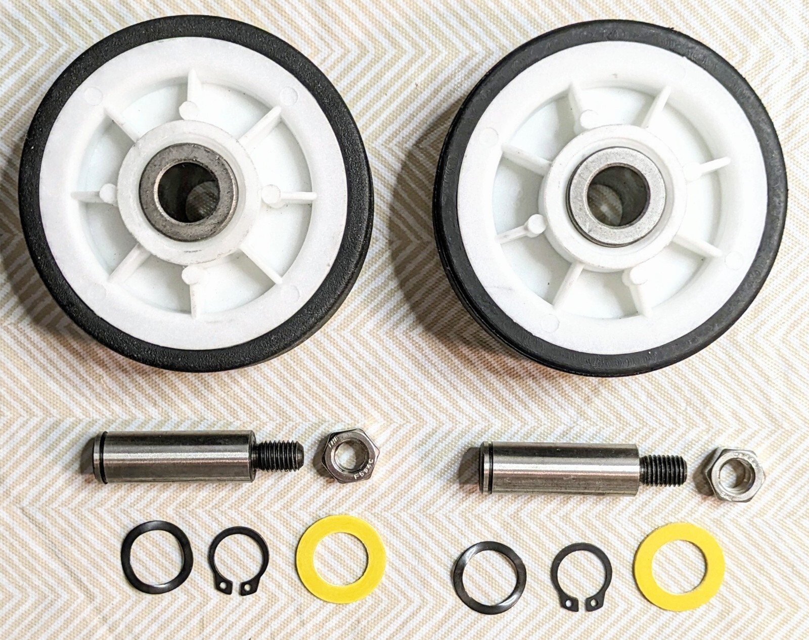 Dryer Drum Roller Kit (12001541 + WP6-3129480 + WP9703438) Pack of 2 | eBay