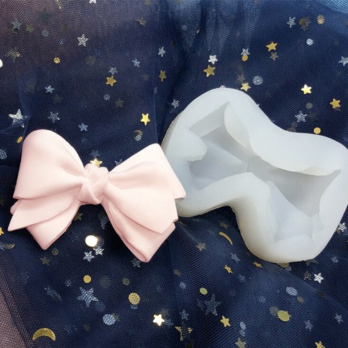 3D bow dull polished mold DIY Fondant chocolate Cake Biscuit Modeling ...
