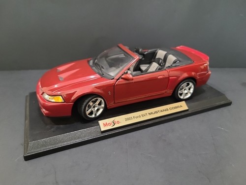 Maisto 2003 Ford Mustang SVT Cobra Convertible 1/18 Diecast Model | eBay