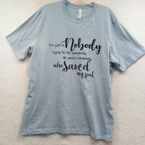 Bella Canvas Unisex Blue Vinyl Graphic T-Shirt Size 2XL - I"m just a ...