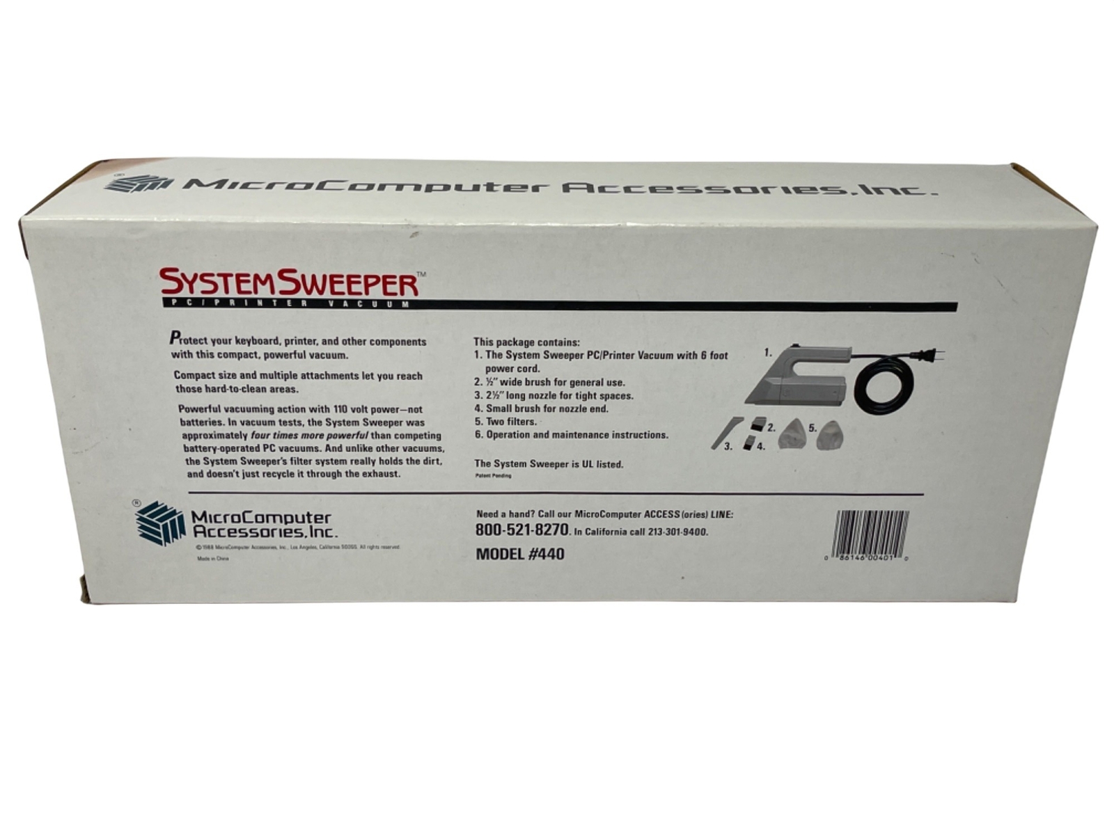 New Vintage System Sweeper PC/Printer Vacuum 1988 | eBay