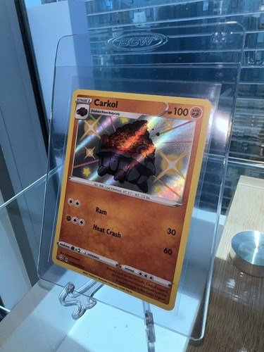 Pokemon - Shining Fates - Carkol - SV068/SV122 - Shiny Holo Rare Mint ...