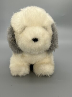 Vintage Jerry Elsner Plush Stuffed Animal Old English Sheepdog Dog Gray ...