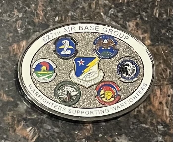 627th Air Base Group JBLM Service Members Defending America CHALLENGE COIN | eBay