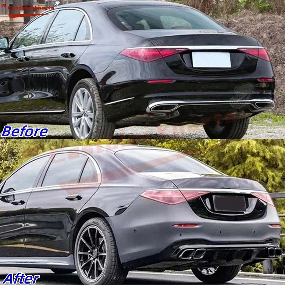 For 2021-2023 Mercedes S-Class W223 S500 S560 Facelift S63 AMG Bumper ...