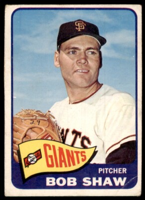 1965 Topps Baseball Card Bob Shaw A San Francisco Giants #428 | eBay