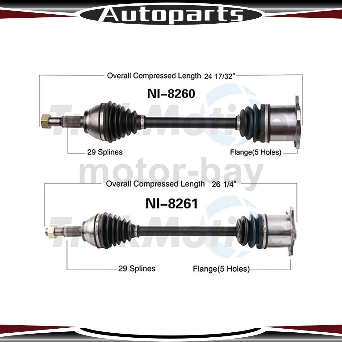 Rear CV Joint Cv Axle For Nissan 300ZX 3.0L 1996 1995 1994 1993 1992 ...