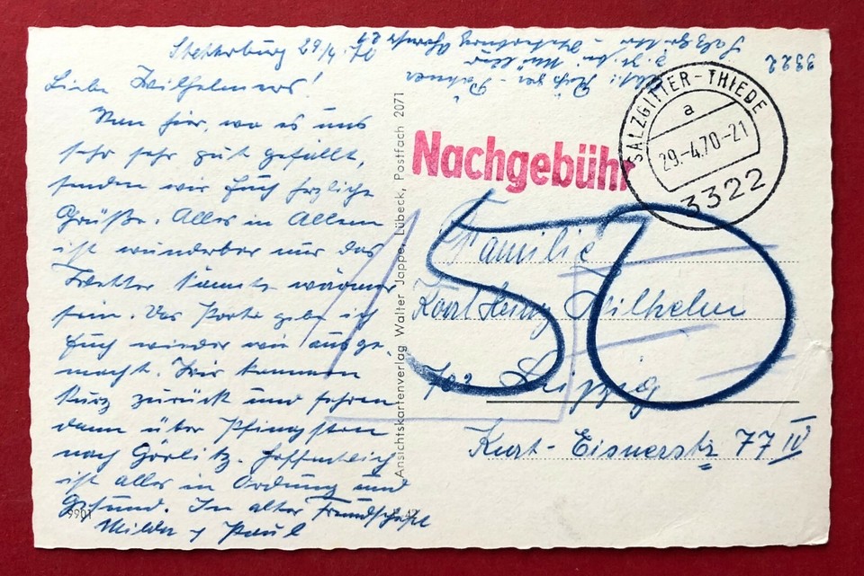 AK SALZGITTER Thiede Steterburg 1970 Kath. Kirche, Siedlung ...